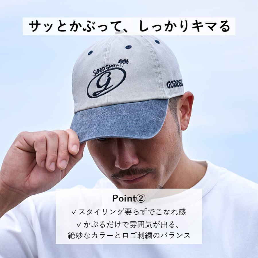 【SUNNY SMITH】 GODDESS embroidery bicolor Cap – radchamp